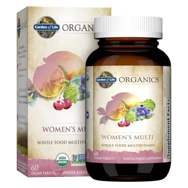 Garden of Life Organics Women's Multivitamin, 60 Vegan Tablets